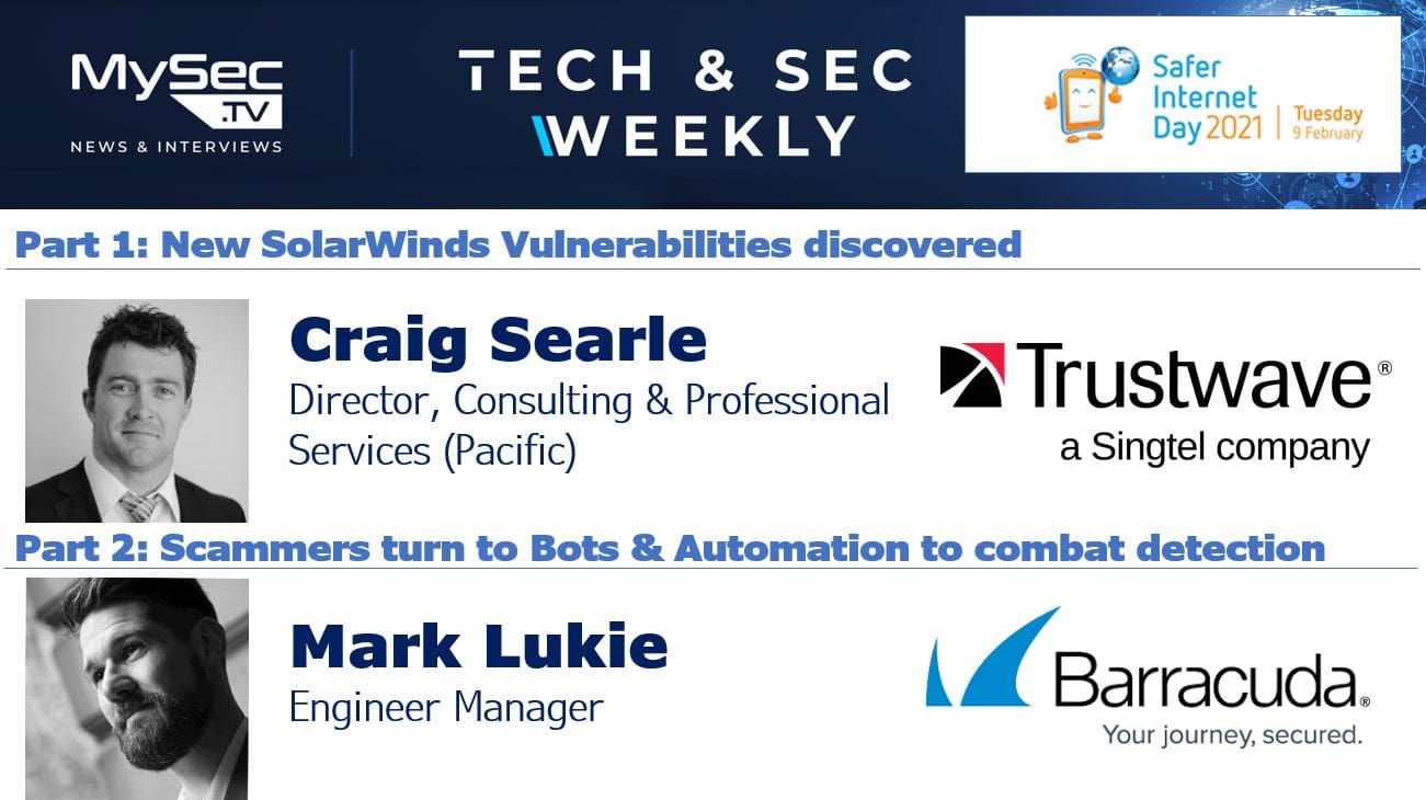 MySec.TV Live - Today joined by Craig Searle of Trustwave and Mark ...