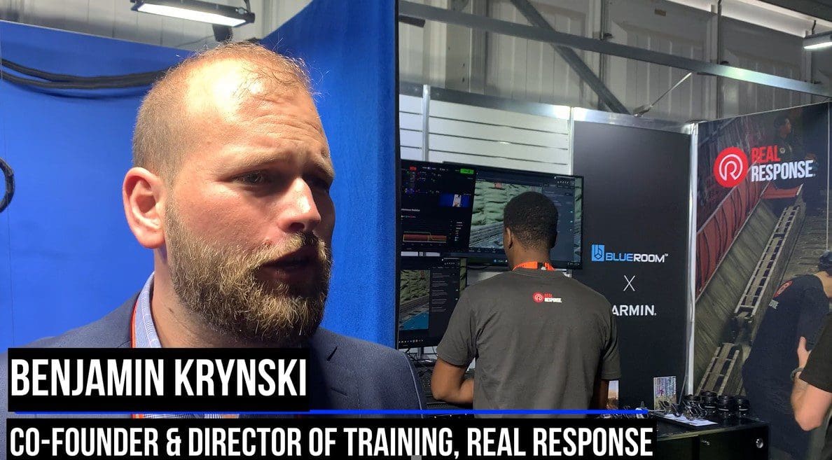 Avalon 2023 takeaway - display of blue room augmented reality training