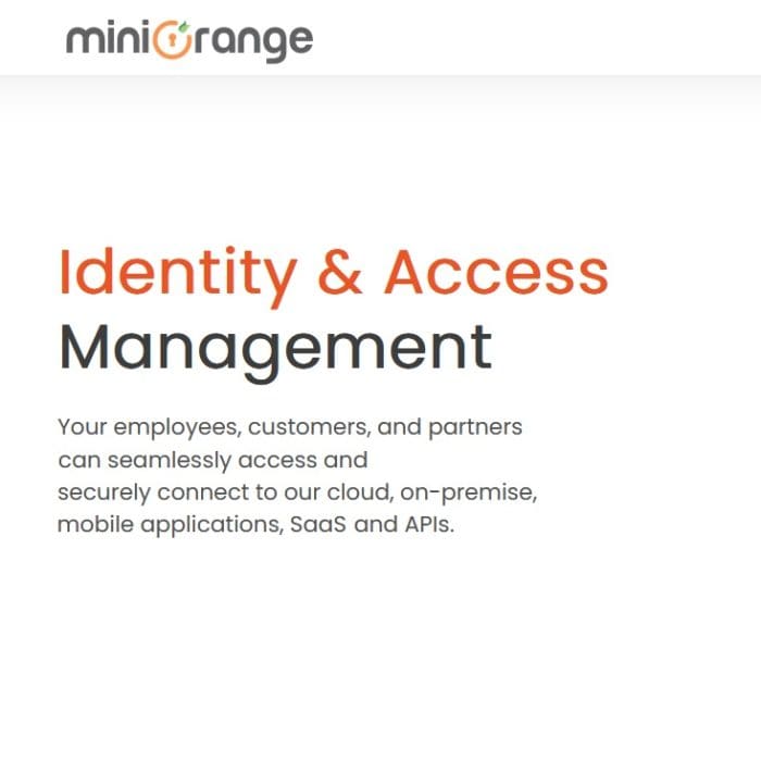 miniOrange Identity and Access Management - MySecurity Marketplace