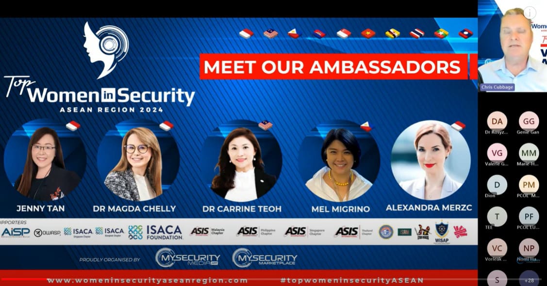 Top 30 Women in Security ASEAN Region 2024 | Virtual Award Ceremony - MySecurity Marketplace